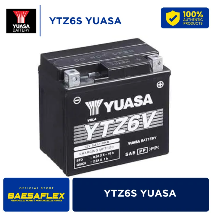 Yuasa Motorcycle Battery Made in Indonesia YTZ6V | Lazada PH