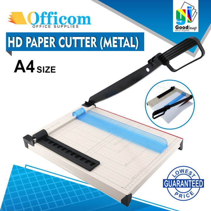 Paper Cutter HD Officom Office Supplies with Adjuster and Stopper A4 ...