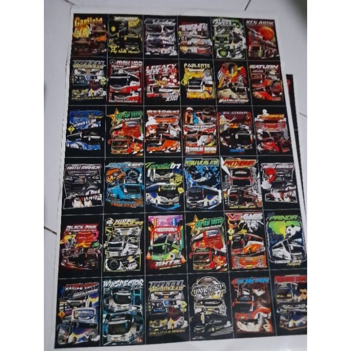 Stiker Bus isi 36 kotak/Stiker Bus viral | Lazada Indonesia