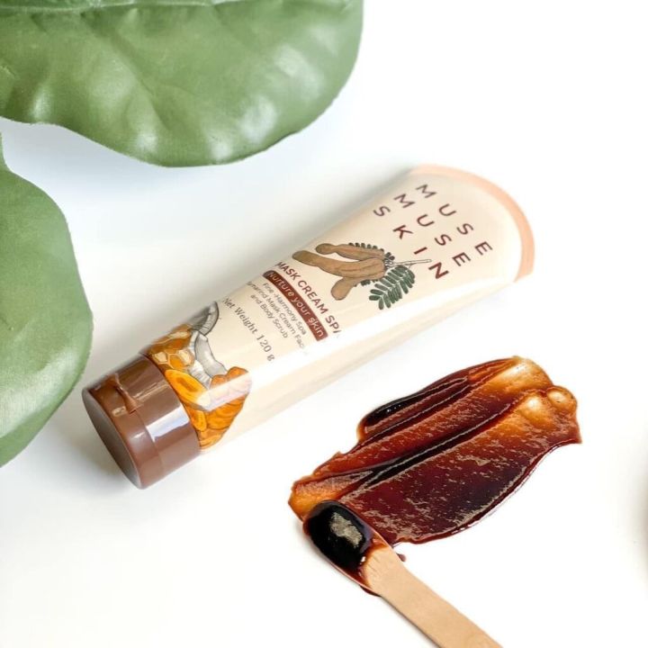 ราคาต่อหลอด มาส์กสปามะขามนมผึ้ง MUSE MUSE SKIN 100 กรัม สครับมะขาม ...