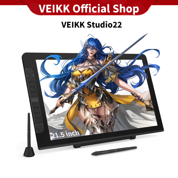 VEIKK Studio VK2200Pro lukisan Pen paparan grafik Monitor IPS Monitor ...