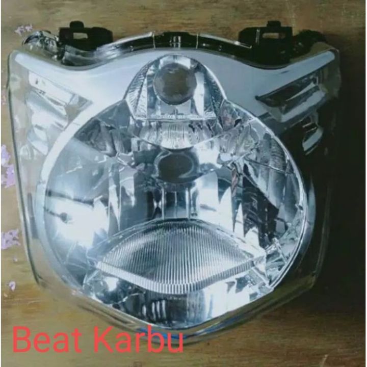 Reflektor lampu depan Beat Karbu Free PACKING dos | Lazada Indonesia