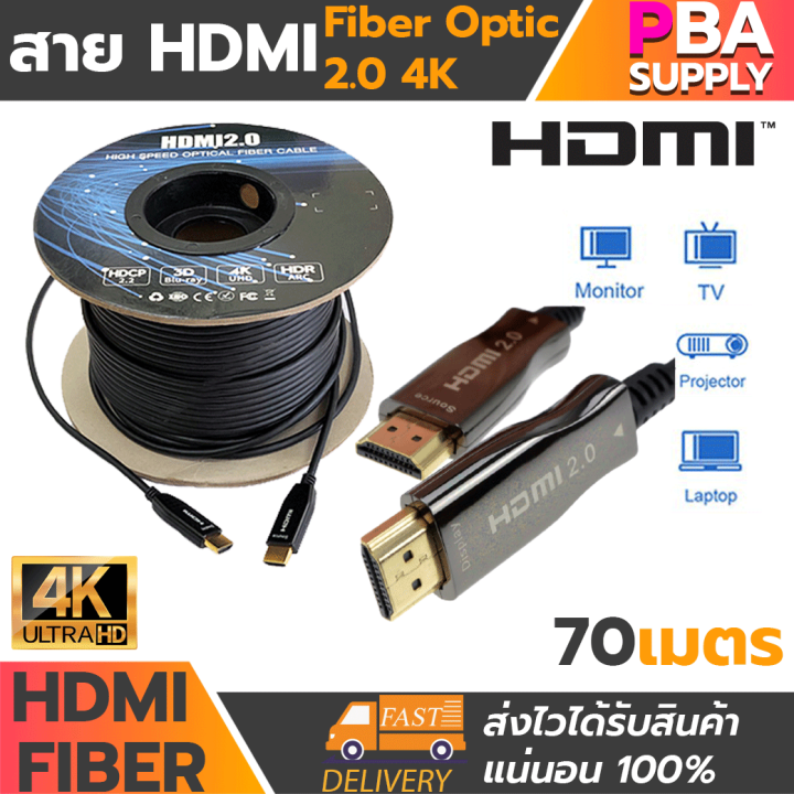สาย HDMI Fiber Optic 2.0 4K 70M | Lazada.co.th
