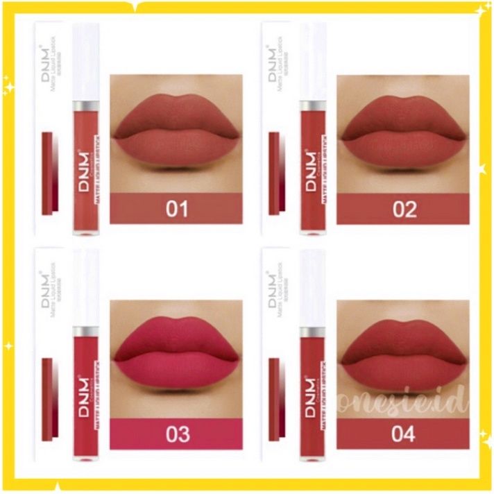 DNM Liquid Lipstik Matte Lipstick Long Lasting Matte 19 Colour Tahan ...
