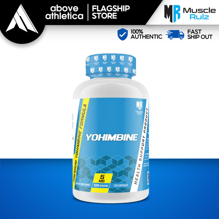 Muscle Rulz Yohimbine HCL 5mg - 120 capsules - energy boosting ...