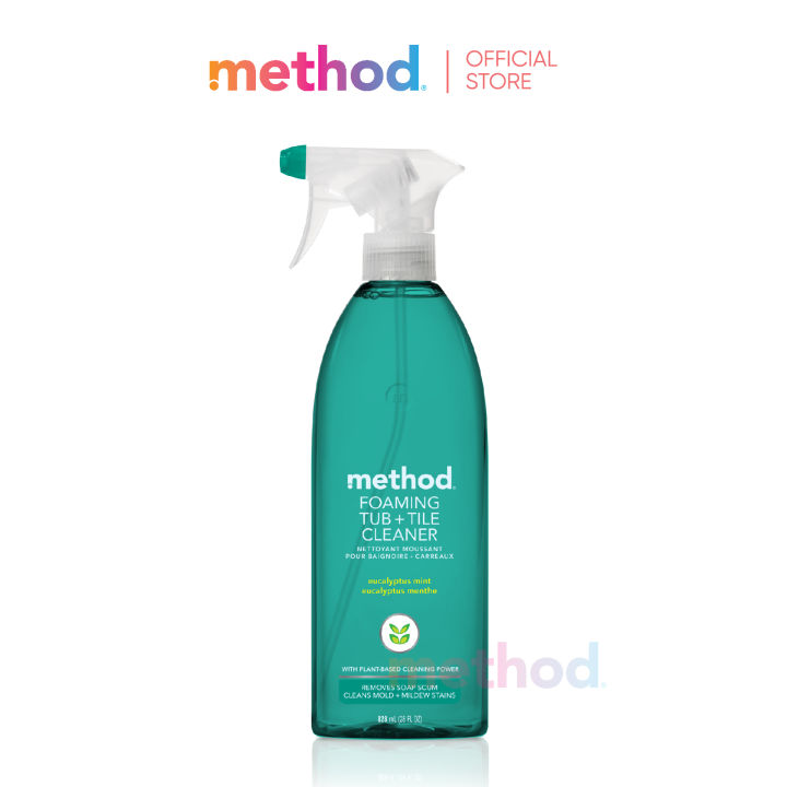 method foaming bathroom cleaner - eucalyptus mint 828ml | Lazada Singapore