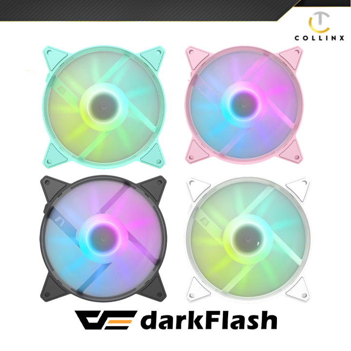 Darkflash C6 3 RGB Fans Kit | White & Black | 120mm Cooler Size ...