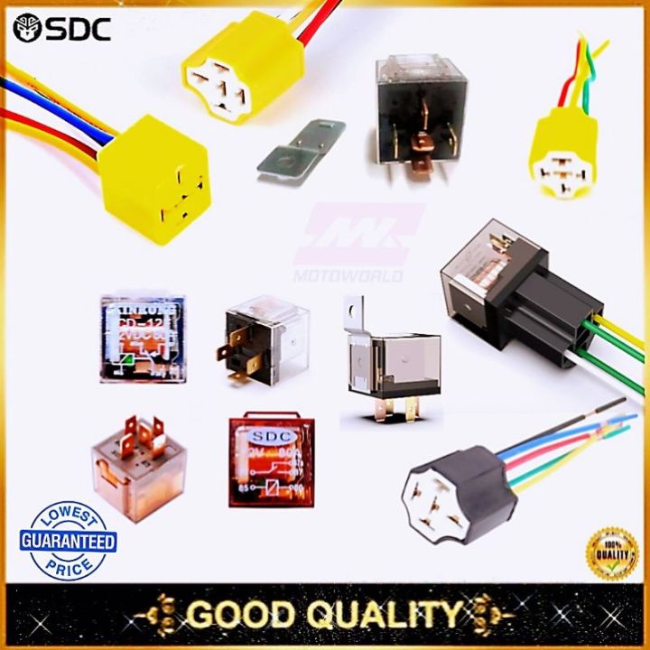 SDC Motorcycle Horn Relay Transparent & Socket 12V Set | Lazada PH
