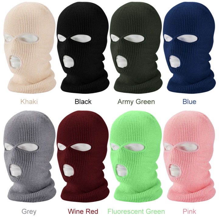 Acrylic Mask Balaclava Hood Women Men Knitted Full Face Mask Cover 3 ...