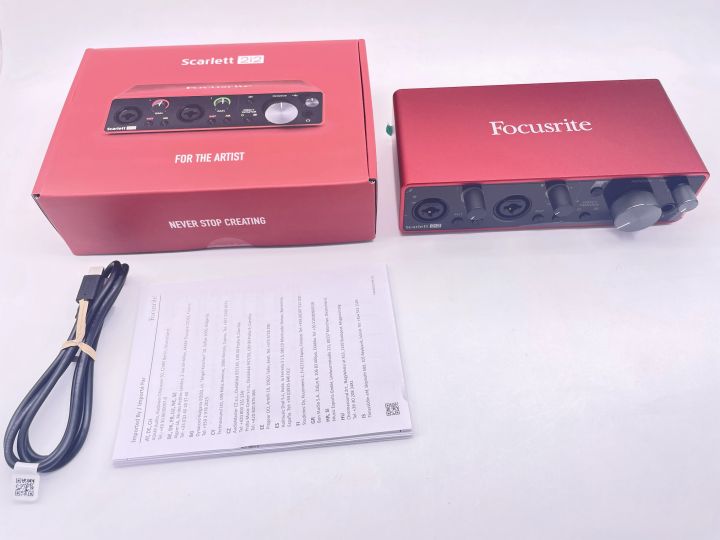 with box with box Upgraded New Focusrite Scarlett 2I2 3Rd Generation ...