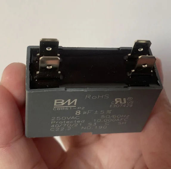 8uF 250V CBB61 Engine Run Capacitor Ceiling motor fan Start ...