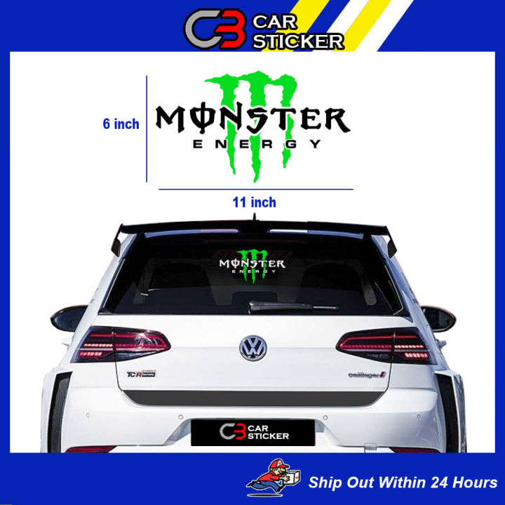 Monster Energy Car Sticker / CS332 | Lazada