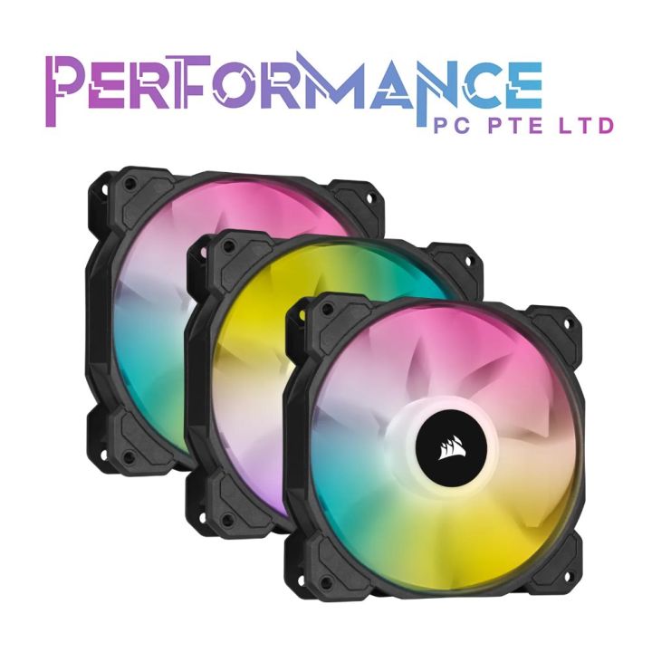 CORSAIR iCUE SP120 RGB ELITE Performance 120mm PWM Triple Fan Kit with ...