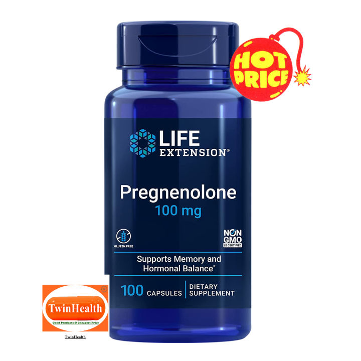 Life Extension Pregnenolone 100 mg / 100 Capsules | Lazada.co.th