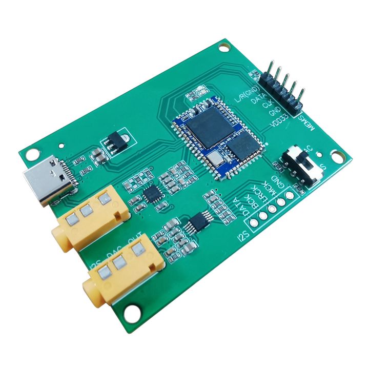 PDM MEMS ไมโครโฟนดิจิตอลเพื่อ I2S PCM ดิจิตอลอนาล็อกเอาท์พุท DAC 16bit ...
