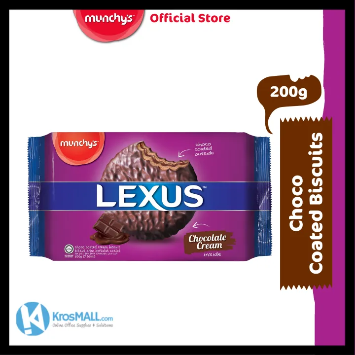 Munchy's LEXUS Choco Coated Biscuits 200g | Lazada