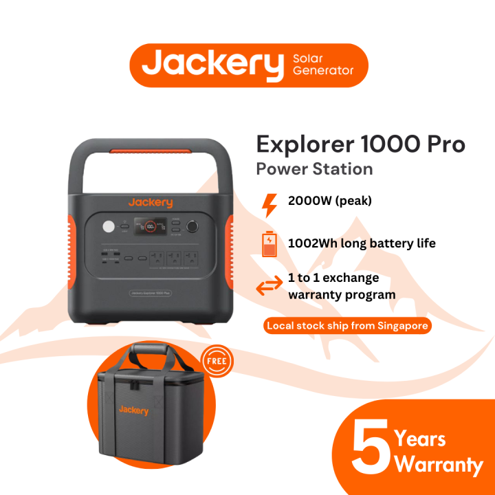 Jackery Explorer 1000 Pro Portable Power Station | Lazada Singapore