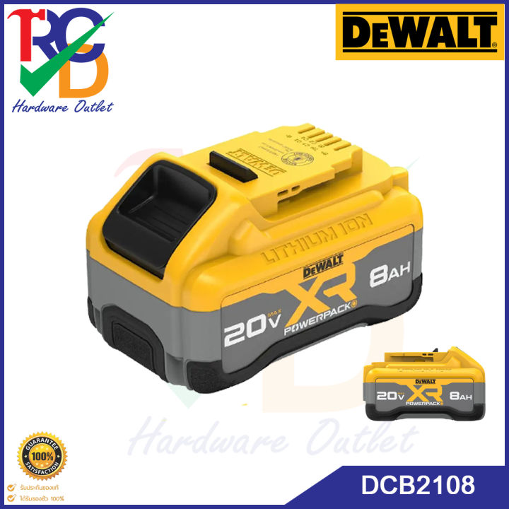 DEWALT รุ่น DCB2108 แบตเตอรี่ Powerpack 8.0AH 20V Max | Lazada.co.th