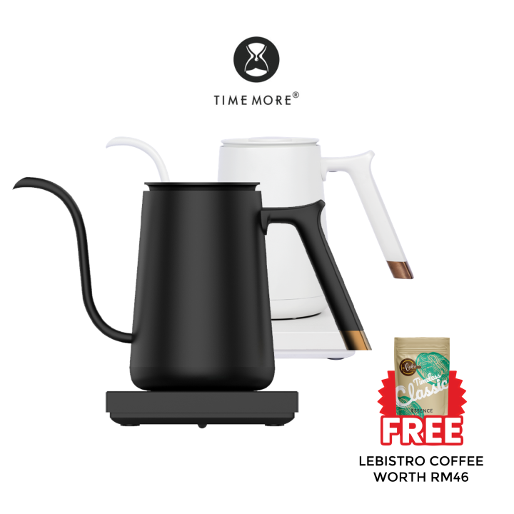 TIMEMORE Fish Smart Electric Kettle | 600ml | Pour Over Gooseneck ...