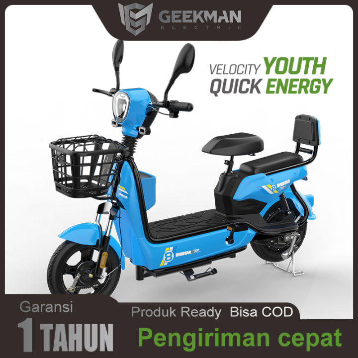 Geekman Sepeda Listrik Dewasa 48v 12ah Sepeda Motor Listrik Kapasitas ...