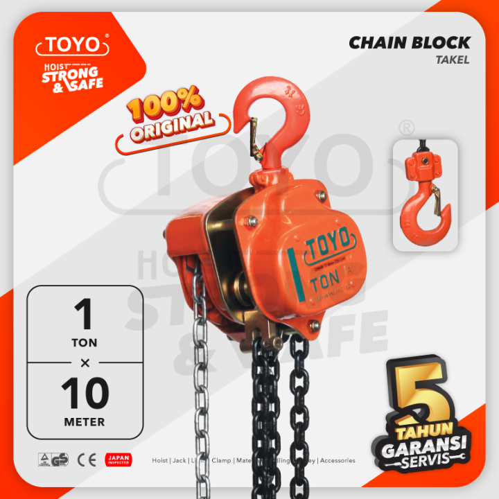 TOYO Chain Block / Takel 1 Ton x 10 Meter | Lazada Indonesia