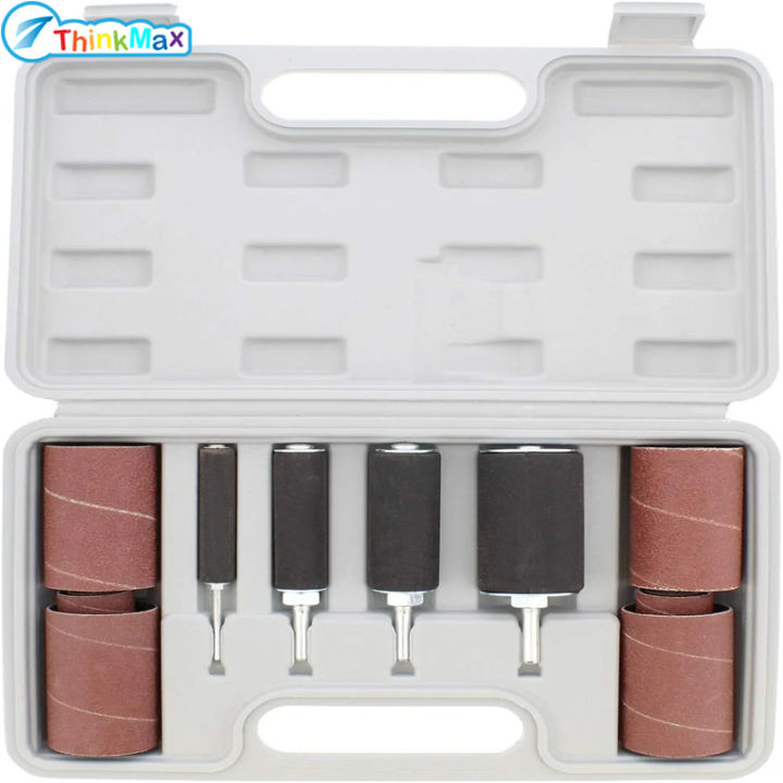 20 Pieces Drill Press Sanding Drum Kit Drum Sander Attachment With ...