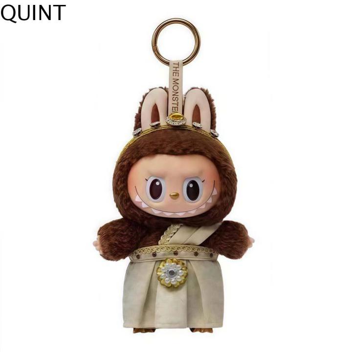 QUINT Cartoon Keychain Thailand Clothing Labubu Plush Doll Thai Brown ...