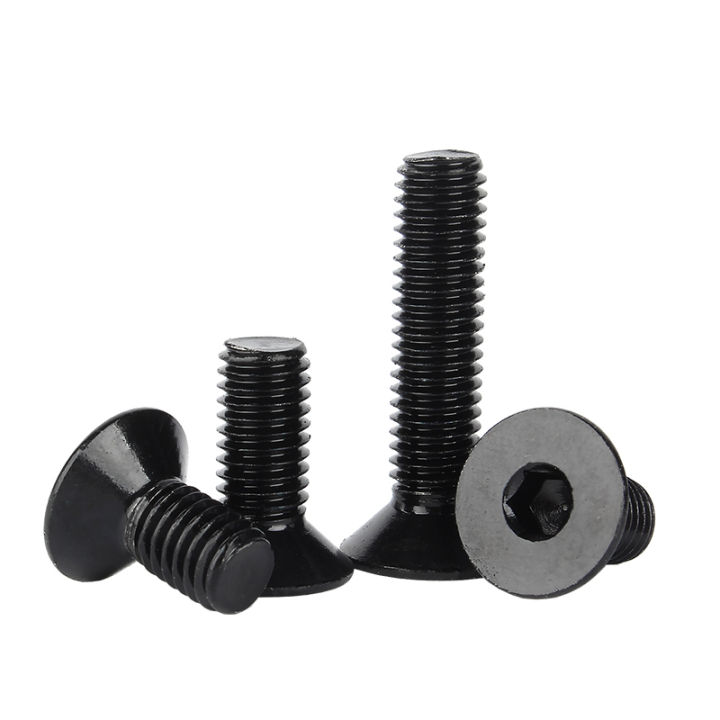 M3 M4 M5 Black 304 Stainless Steel Flat Countersunk Head Hex Socket