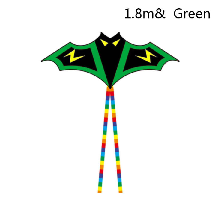 PlayPalaceE Lightning bat kite breeze easy to fly big long tail cartoon ...