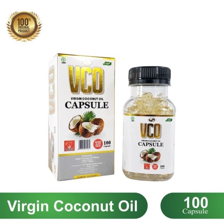 Minyak kelapa VCO 100 Kapsul - Virgin Coconut Oil 100 Kapsul - VCO Kapsul | Lazada Indonesia