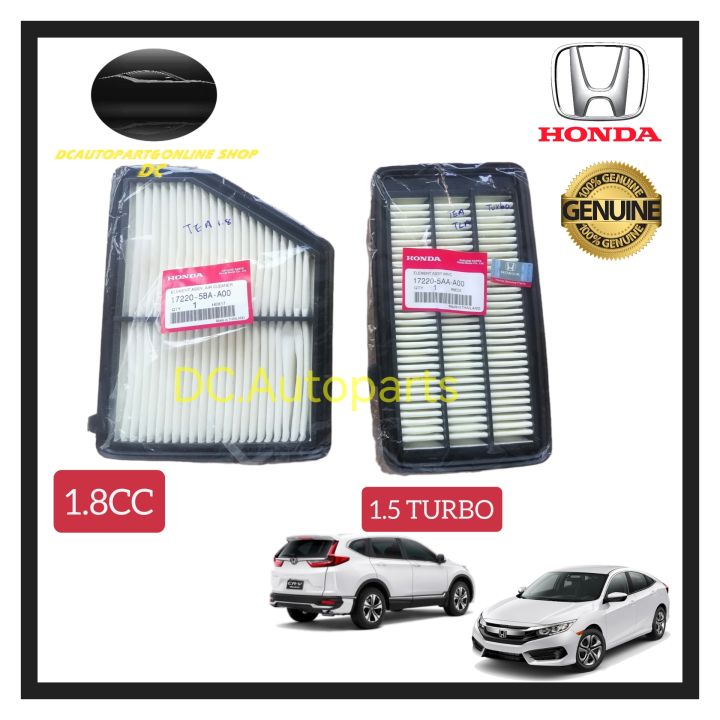 ORIGINAL HONDA AIR FILTER CIVIC FC TEA 1.8 TLA CRV CR-V TME 1.5 TURBO MADE IN THAILAND | Lazada