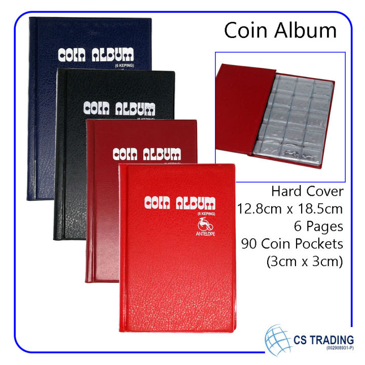 Hard Cover Coin Album (90 Coin Pockets) | Lazada