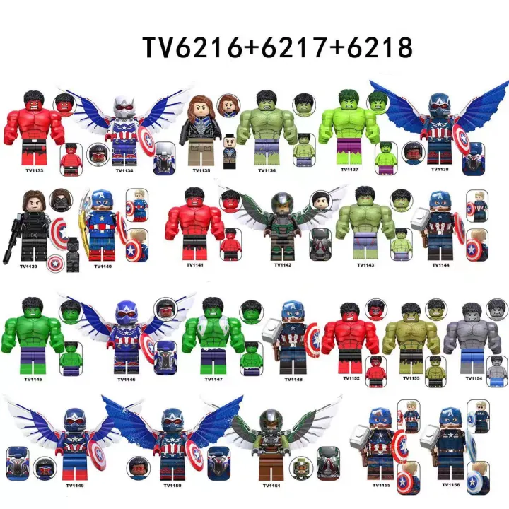 Marvel Avengers Super Heroes Building Blocks Toy - New Captain America ...