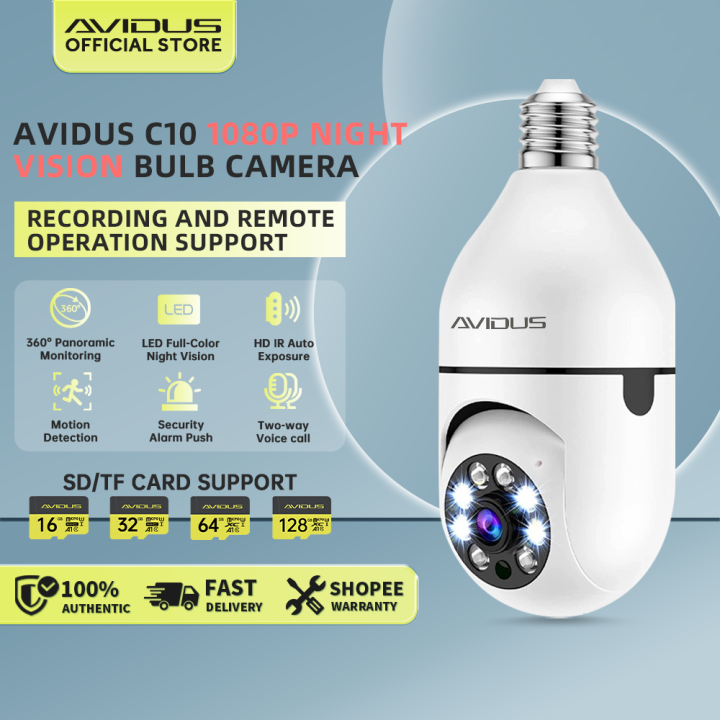 AVIDUS x V380 PRO C10 CCTV 360° pancamera Wireless Q16s WiFi Connect ...