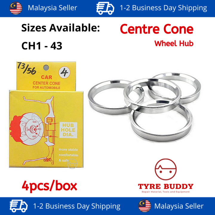 Kon tengah (4pc/kotak); Hab roda Adapter Centric; Proton, Toyota, Honda ...