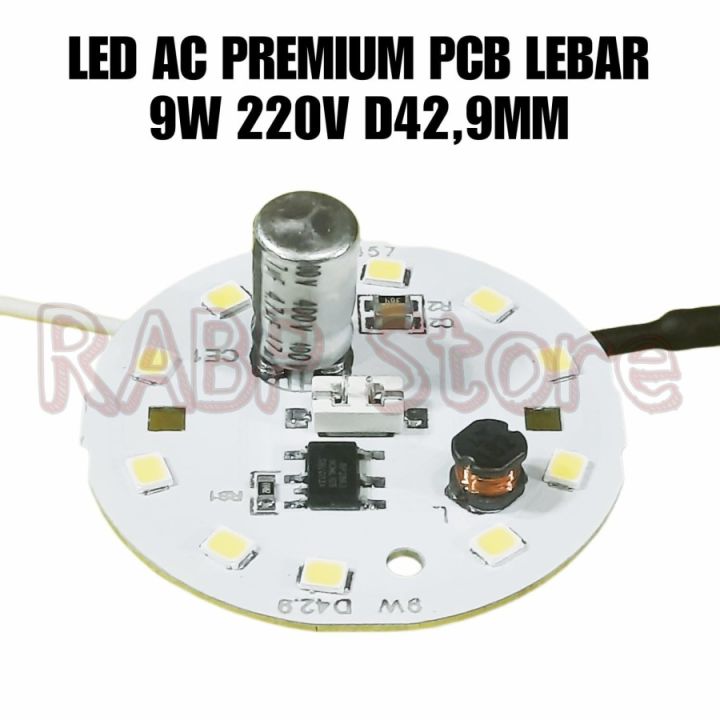 PCB LED AC 9W 220V PREMIUM UKURAN PCB LEBAR DIAMETER 42,9MM | Lazada ...