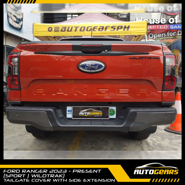 Ford Ranger XL XLS XLT Sport Wildtrak (2023 - 2025) Tailgate Cover with ...