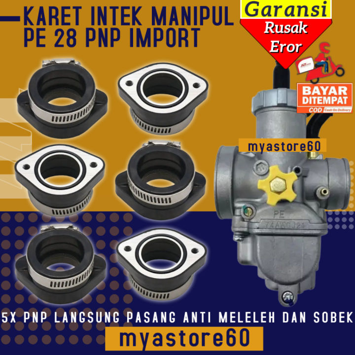 Karet Intek Intake Manipul Manipol Adapter Karburator Motor Bahan Karet Untuk Sambungan ...