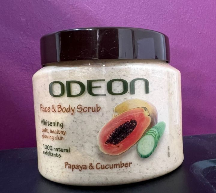 ODEON FACE & BODY SCRUB-PAPAYA&CUCUMBER 300g (UC) | Lazada