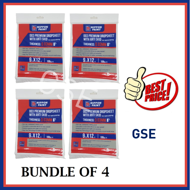 Nippon Paint / MS Drop Cloth Painting Sheet Dropsheet Drop sheet ...