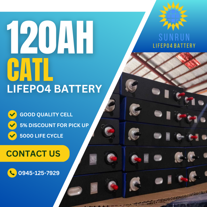 NEW CATL 120AH/HIGEE 120AH 3.2V LiFePo4 Solar Battery For 12v 24v 48v ...