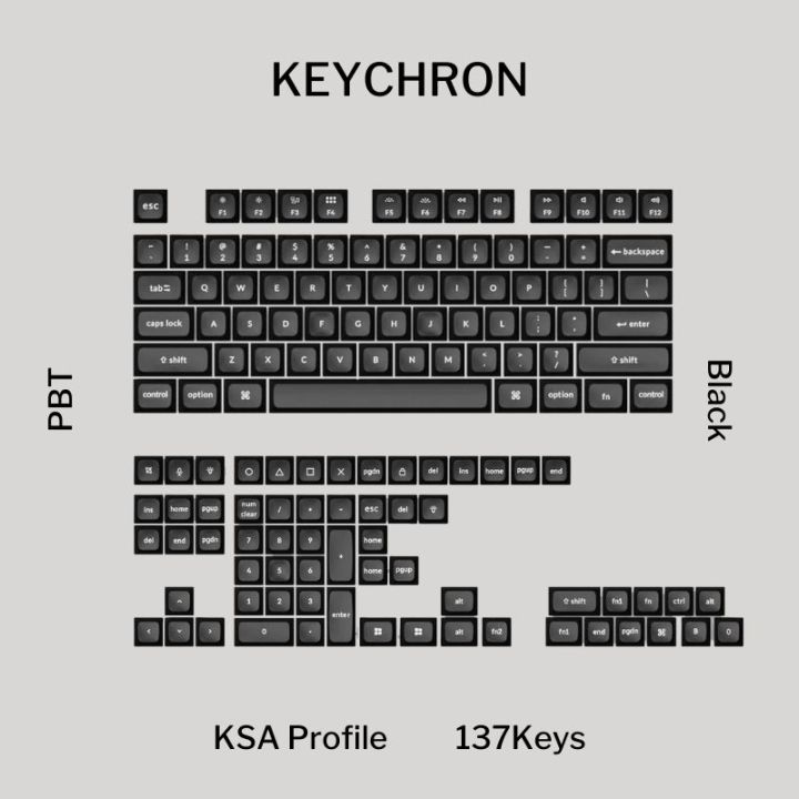 [SG Seller] Keychron Double Shot KSA Profile PBT Keycap Full Keycap Set ...