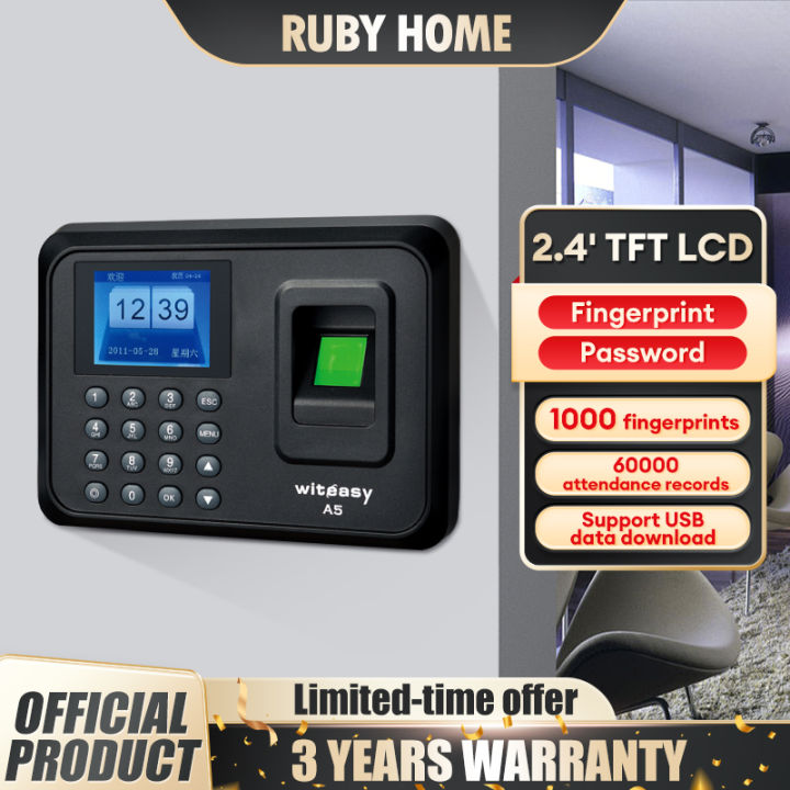 Fingerprint Attendance Machine Employee Sign-in Intelligent 2.4" TFT ...