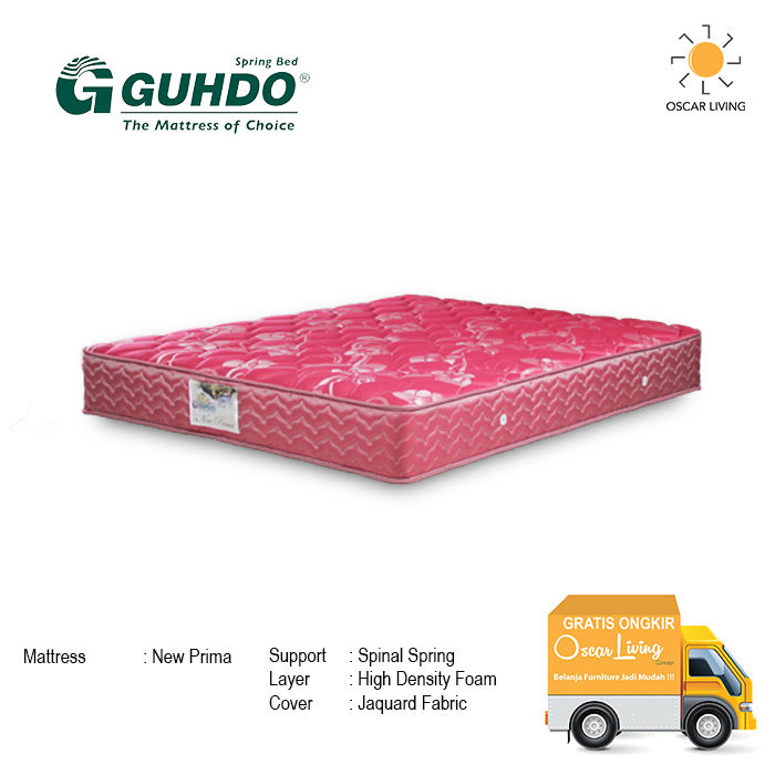 Kasur Spring Bed Guhdo Springbed New Prima Tebal 25 Cm Merah - Khusus ...