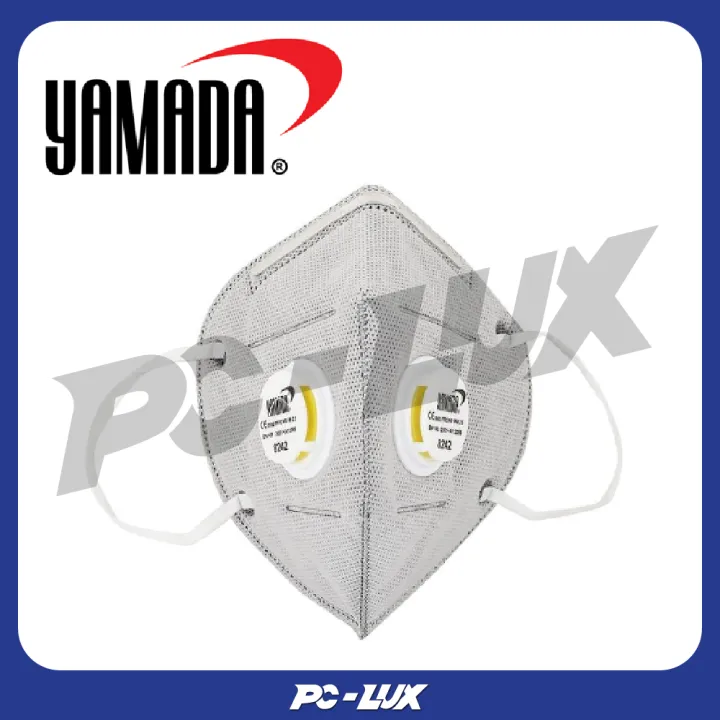 YAMADA หน้ากากคาร์บอน 2 วาล์ว 8242 KN95 1 ชิ้น | Lazada.co.th