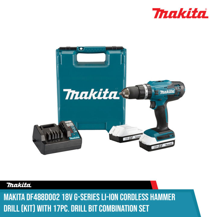 MAKITA DF488D002 18V G-Series Li-Ion Cordless Drill [Kit] | Lazada PH