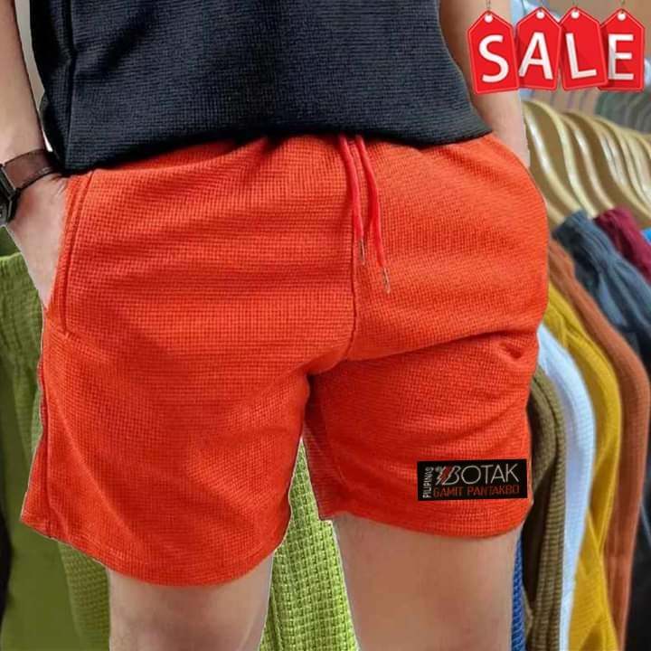 BOTAK LOGO Waffle Fabric Shorts for Men | Lazada PH