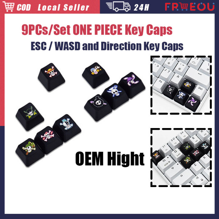 9 Keys PBT One Piece Keycaps WASD Direction for Mechanical Keyboard ...