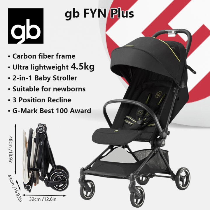 GB fyn cộng với xe đẩy siêu nhẹ sợi carbon xe đẩy em bé siêu nhẹ có thể ...