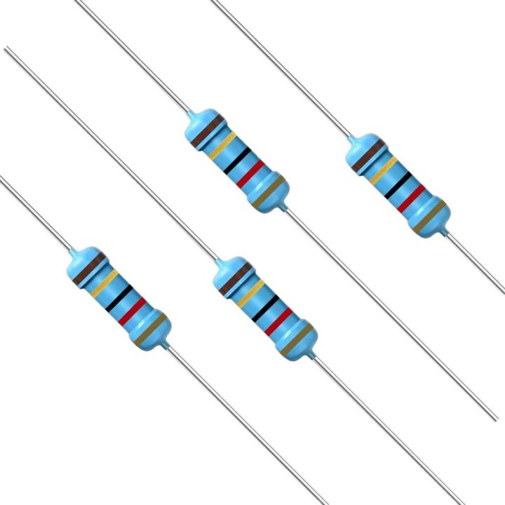ตัวต้านทาน 1Ω ~ 1 MΩ 1วัตต์ ( 5 แถบสี ) +-1% จำนวน 10 ตัว Resistor 1Ω ...